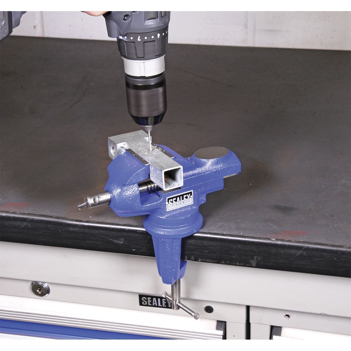 Sealey 50mm Portable Bench & Table Vice with 360 Swivel Base CV50 | eBay