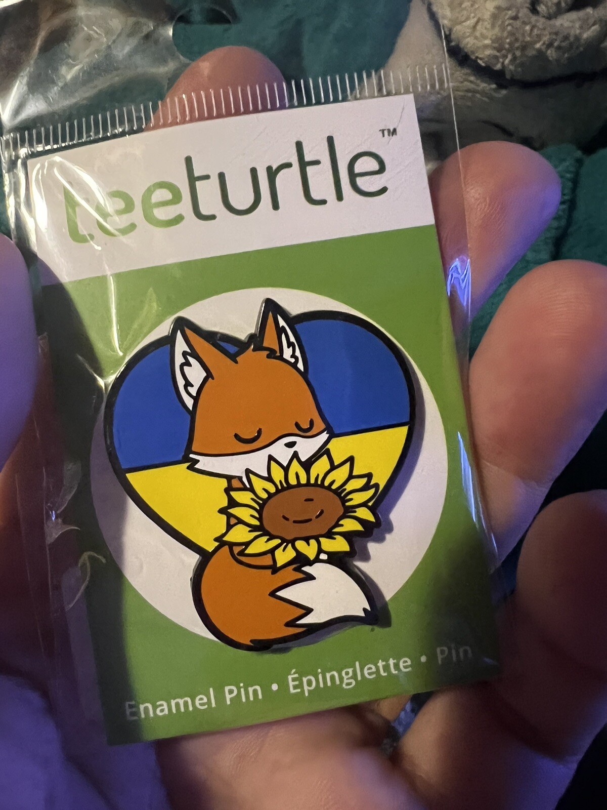 Special Kickstarter Enamel Children in Ukraine Pin Tee Turtle Fox | eBay