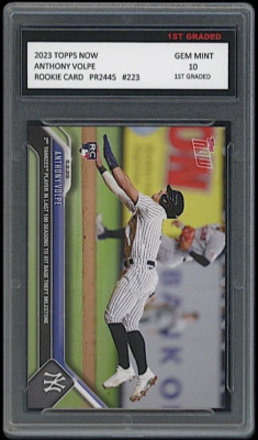 ANTHONY VOLPE 2023 TOPPS NOW 1ST GRADED 10 MLB ROOKIE CARD #223 NEW ...