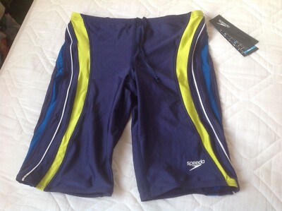 New mens speedo powerflex racing swimming swim jammer Sz 38 retail ...
