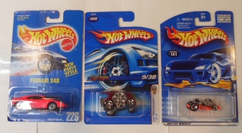 Hot Wheels - lot of 3 - Ferrari 348, Cyclops + Go Kart | eBay