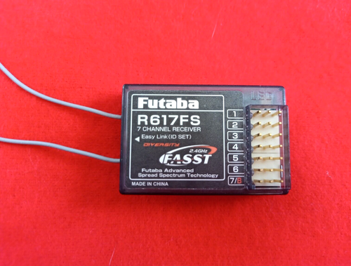 Futaba R617FS 7-Channel 2.4Ghz FASST Telemetry Receiver RX : 6EX 7C 8FG ...