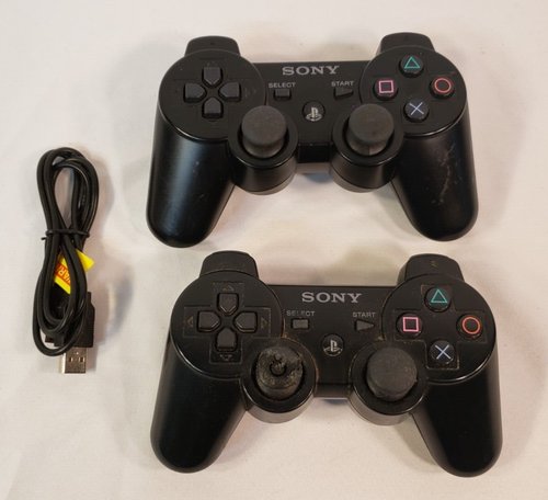 Sony PlayStation 3 Dual Shock 3 PS3 Wireless Controller Black CECHZC2U ...