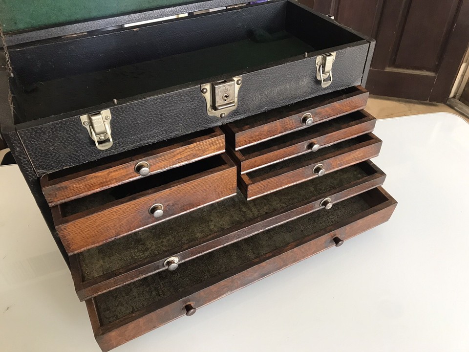 Gerstner Leatherette Tool Box + New Gerstner Leather Handle - Vintage ...