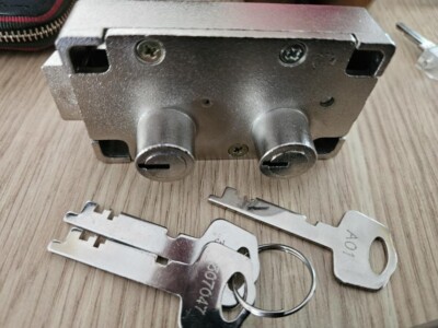 Safe Deposit Lock with 2 Renter Keys and 1 Guard key - Locksport | eBay ...