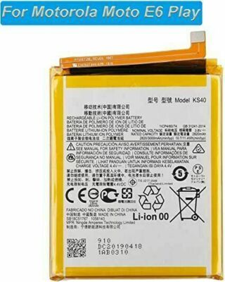 for Motorola Moto E6 Play XT2029 KS40 3000mAh Replacement Battery with ...