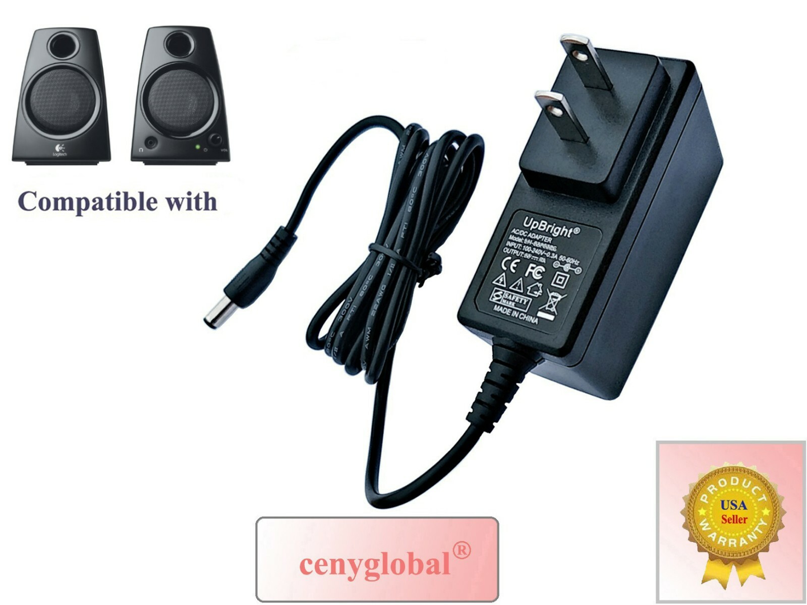AC Adapter For Logitech Z130 PC Speaker 980-000417 534-000299 ...