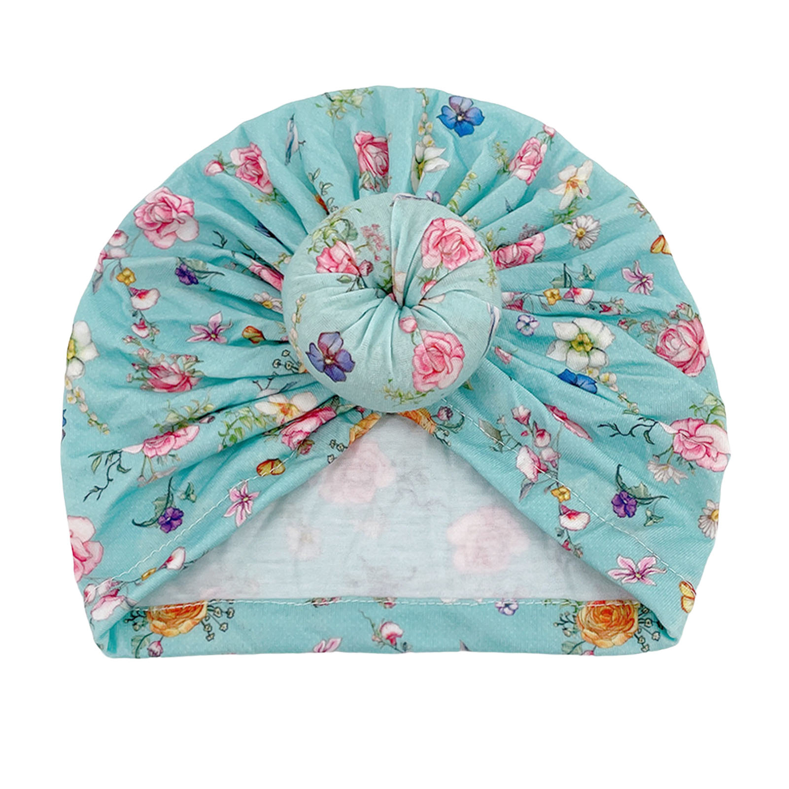 Newborn Cap Tie-dye Process Sun Protection Beanie Hat Infant Headwear ...