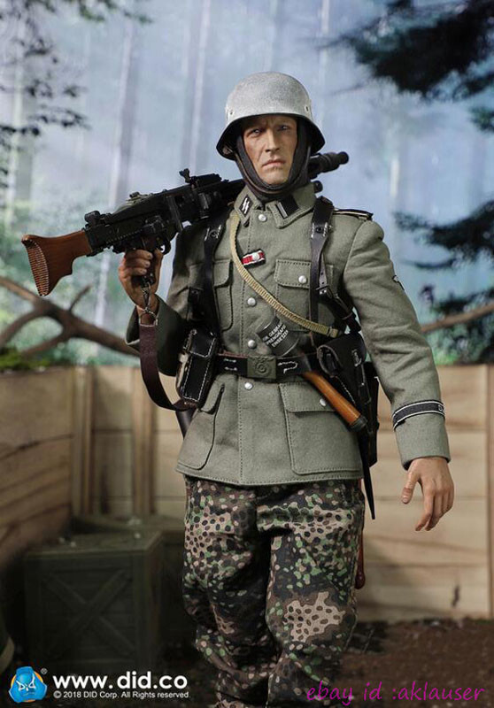 Did D80130 1/6 SS Panzer Division Das Reich MG42 Gunner Dustin Action ...