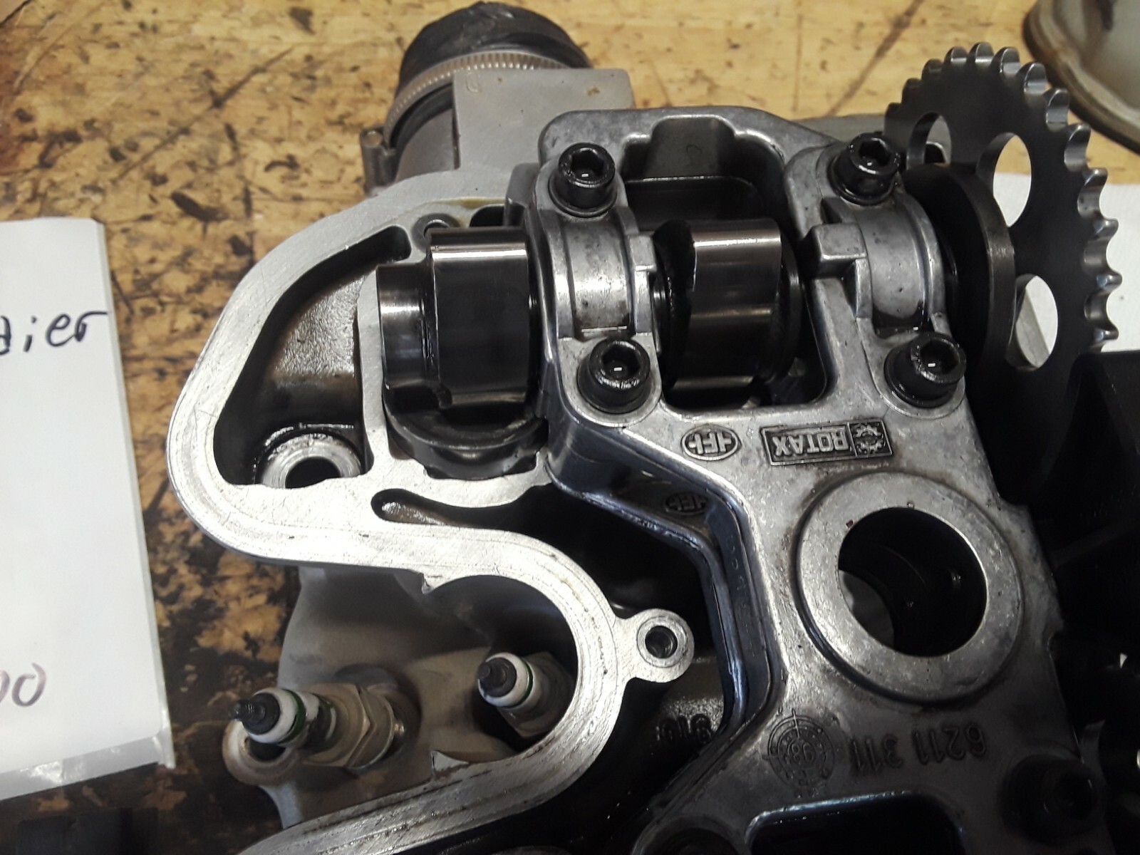 00-07 Bombardier ds650 ds 650 cylinder head valves topend complete top ...