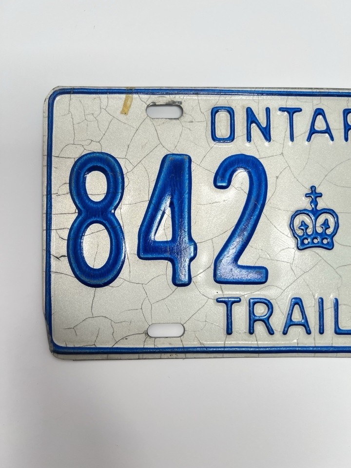 ONTARIO TRAILER LICENSE PLATE / 842 16E / TRAILER LICENSE PLATE | eBay