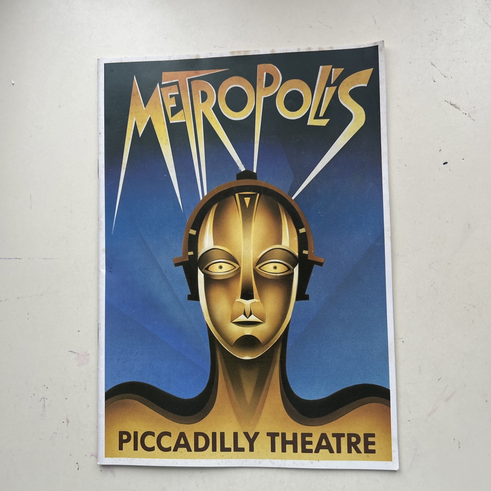 METROPOLIS The Musical theatre Programme Piccadilly theatre BRIAN ...