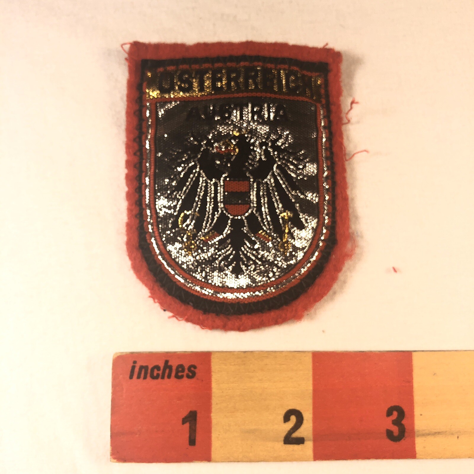 Vtg Woven Front-Felt Back ÖSTERREICH OSTERREICH Coat Of Arms Austria ...