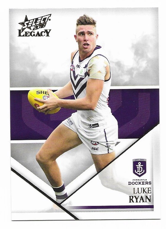 2018 AFL select LEGACY FREMANTLE DOCKERS LUKE RYAN # 74 COMMON CARD ...