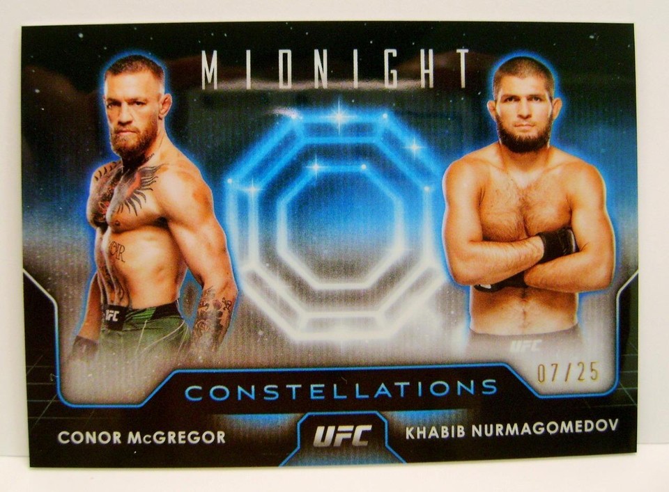 CONOR MCGREGOR KHABIB NUMAGOMEDDV #7 /25 CONSTELLATIONS UFC MIDNIGHT ...