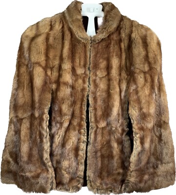 Vintage Hopper Furs Denver Brown Shawl Coat Small To Medium Custom | eBay