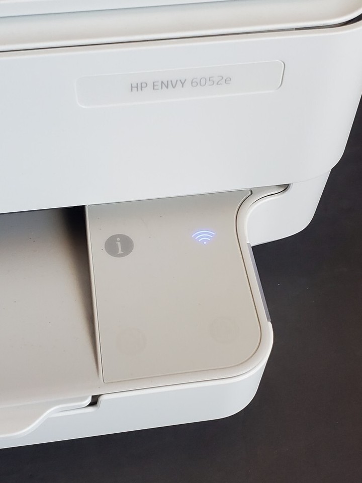 HP ENVY 6052e - All-In-One Color WiFi Inkjet Printer w/ Power cord ...