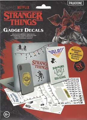 Stranger Things, NetFlix 134 Waterproof & Removable Gadget Decals ...