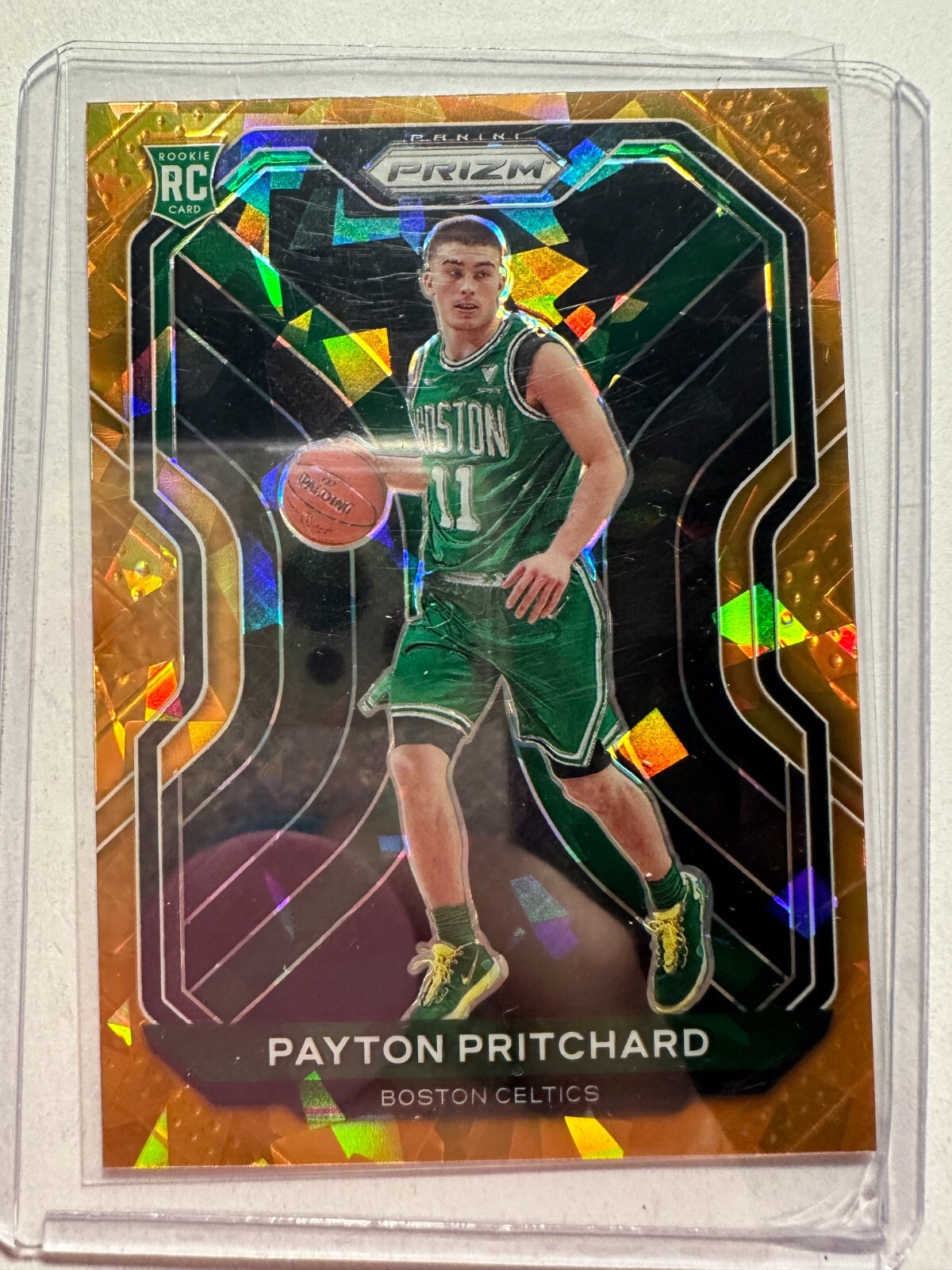 K41,512 - 2020-21 Panini Prizm Prizms Orange Ice #257 Payton Pritchard ...