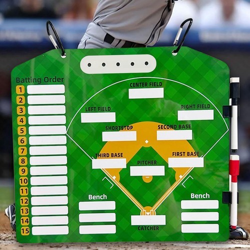 Magnetic Baseball Lineup Board Training Equipment Rewritable Marker ...