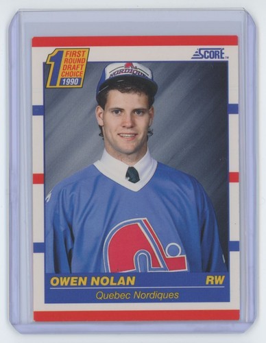 1990-91 Score Owen Nolan Rookie Quebec Nordiques #435 | eBay