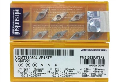 10Pcs/Box Mitsubishi VCMT110304 VP15TF VCMT221 Carbide Insert aa | eBay