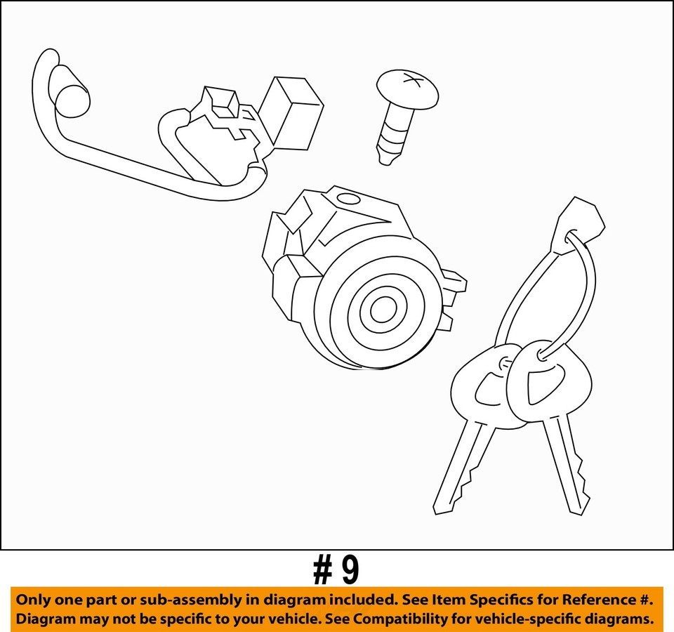 KIA OEM 14-19 Soul EV Shroud, Switches Levers-Cyl Keys 81905B2110 | eBay