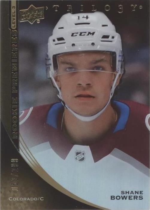 2020-21 Upper Deck Trilogy - Rookie Premieres Shane Bowers #135 /299 ...