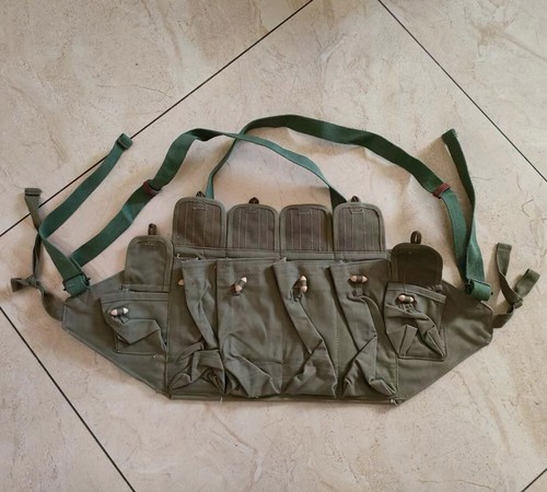 Vietnam War Original Chinese Army Type 81 Canvas Chest Rig Ammo Pouch ...