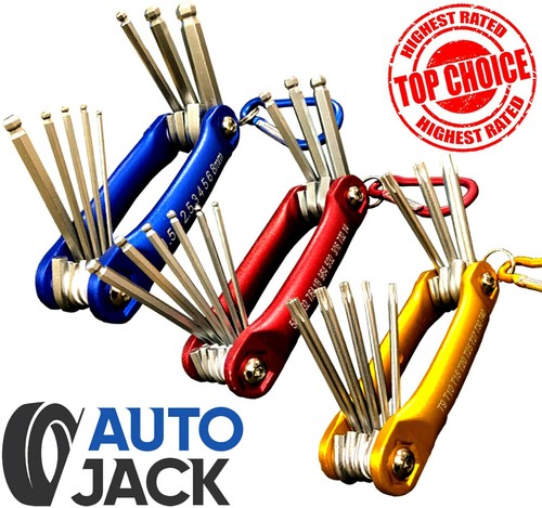 3 Ball End Allen Key Hex Sets Metric Imperial SAE & Torx Star All Sizes ...