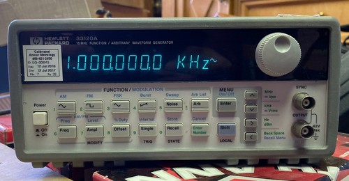 Agilent 33120A HP Arbitrary Waveform Generator 15MHz Function With ...