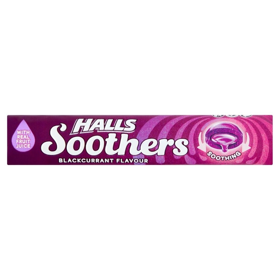 Halls Soothers Blackcurrant Cough Drops Sweets (20 Rolls) | eBay