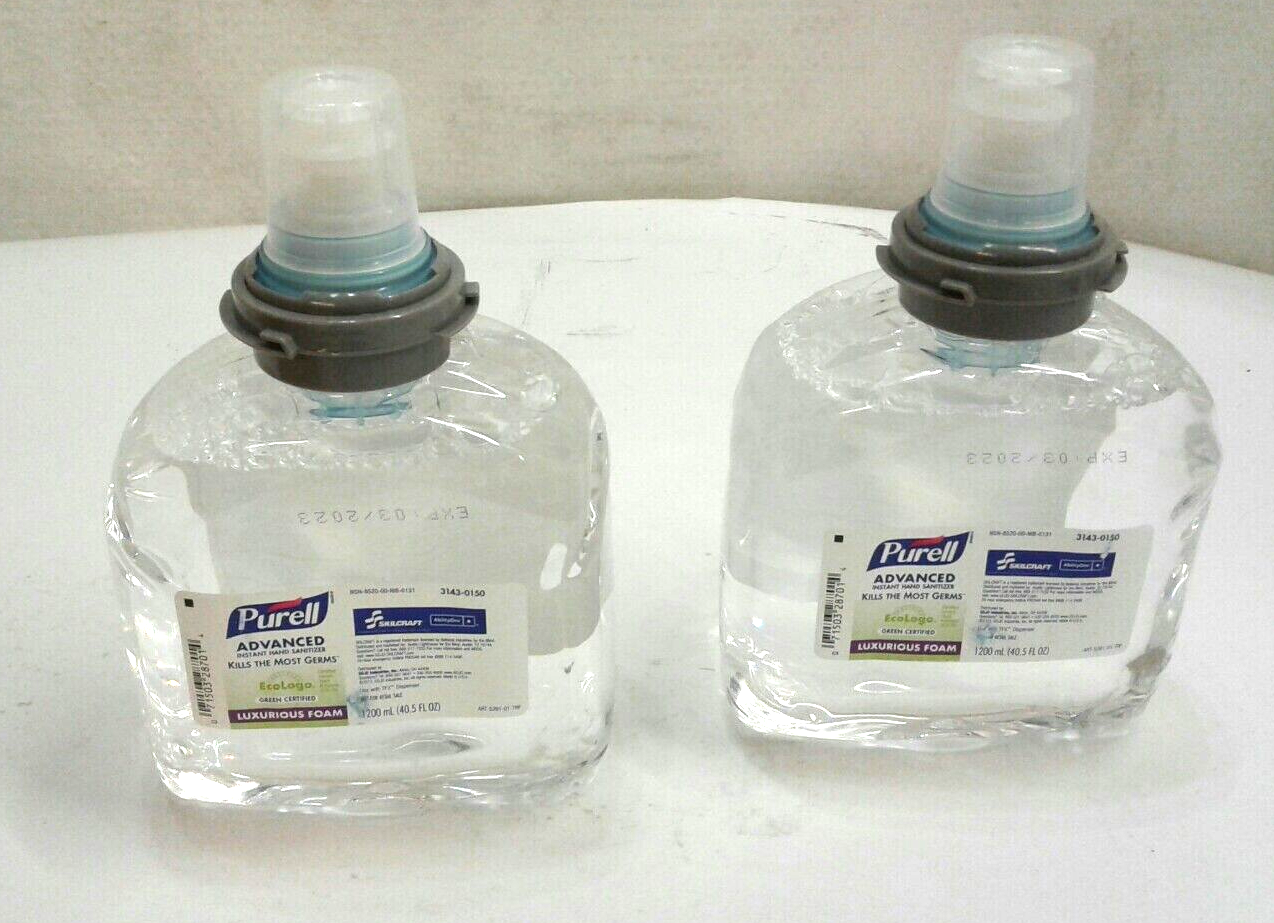 Purell Skilcraft 3143-0150 Advanced Green Hand Sanitizer Foam 1200ML ...