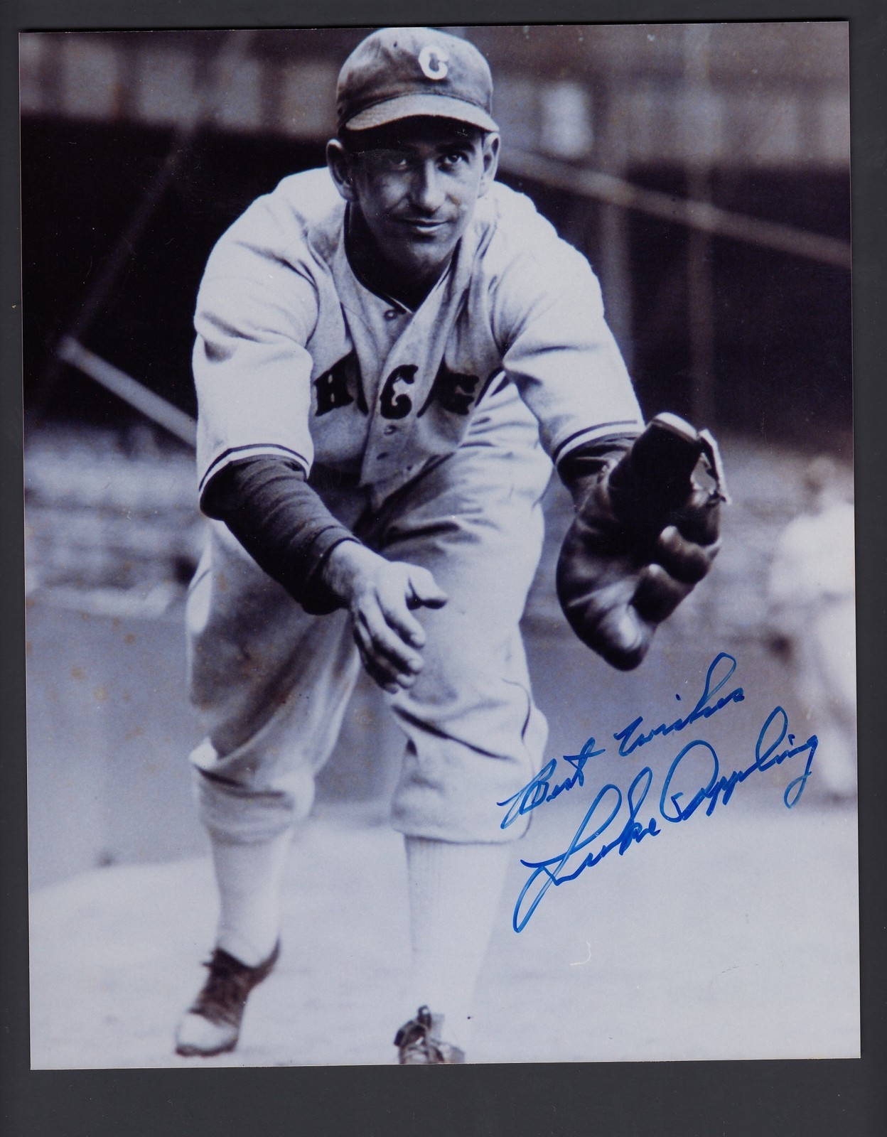 Luke Appling Hall of Fame Autographed 8x10 B/W Photo White Sox JSA LOA ...