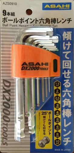 ASAHI / BALL POINT HEX WRENCH 9 SIZE SET (1.5-10mm) / AZS0910 | eBay