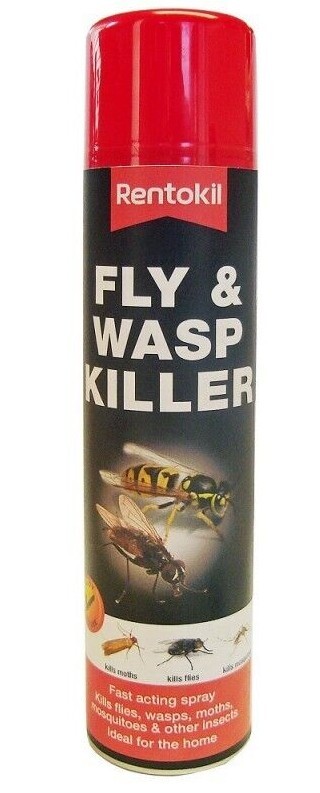 300ML RENTOKIL WASP NEST FLEA KILLER FLYING INSECT CLOTHES MOTH ...