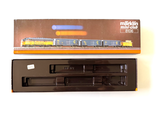 Marklin Z-Scale Train EMPTY BOX ONLY 8106 American B&O SET 8106 | eBay
