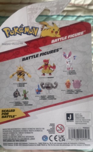 Jazwares Pokemon Battle Figure Electabuzz PKW2642 NISB Articulated ...