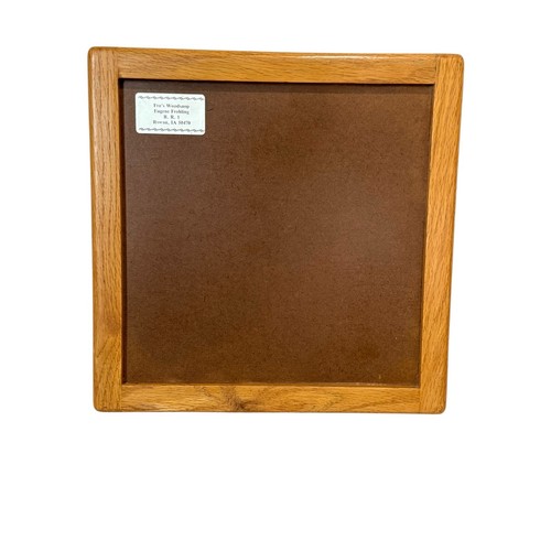 Ceramic Tile Trivet Wall Art Wooden Frame 9" Leaves Autumn Thanksgiving ...