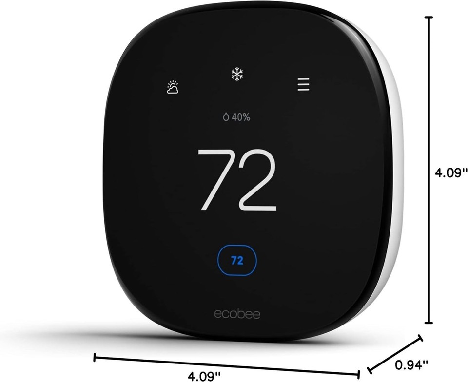 Ecobee EB-STATE6LP-01 Smart Thermostat Enhanced Black - New, Sealed ...