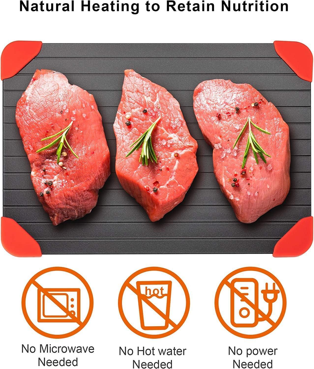 Aluminum Quick Defrosting Board Non-Stick Thawing Plate Defrost Frozen ...