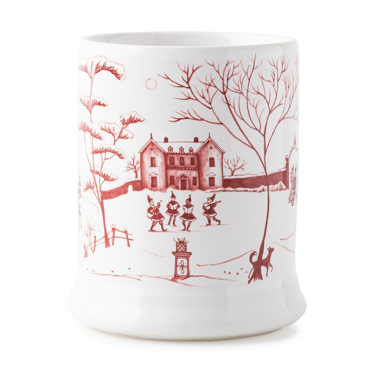Juliska Country Estate Winter Frolic "Mr. & Mrs. Claus" Ruby Mug Set of ...