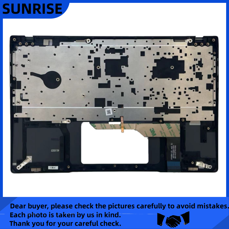 For MSI Modern 14 MS-14D1 D2 Upper Case Palmrest Keyboard US Gray White ...