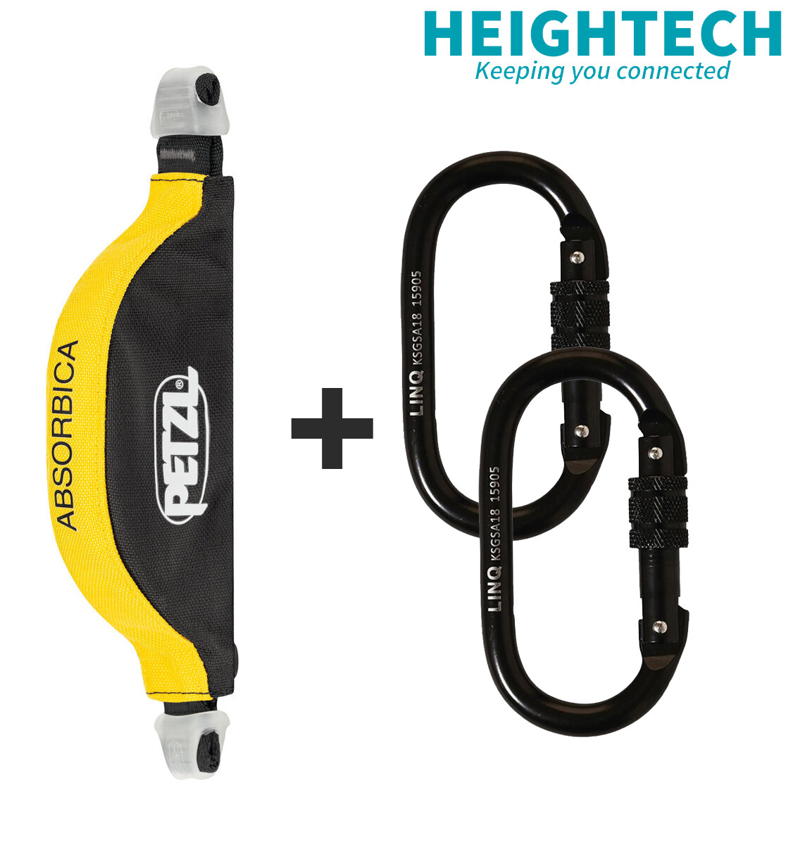 Petzl Absorbica Energy Absorber with Screwgate Carabiners | eBay