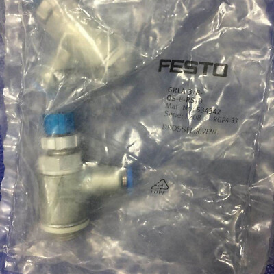 one new FESTO GRLA-3/8-QS-8-RS-D 534342 one-way Flow Control Valve | eBay