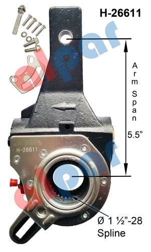 28 Spline 5.5" Automatic Slack Adjuster Ref Haldex 40020211, 135.S2840 ...