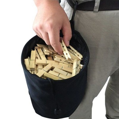 Oxford Cloth Clothes Peg Bag with Hook Clothes Peg Basket Storage Bag ...
