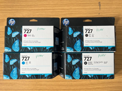Genuine lot of HP 727 ink cartridges - 130ml for HP DESIGNJET 920 T1500 ...