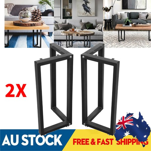 2x Iron Table Legs Coffee Dining Industrial Vintage Bench Metal Box ...