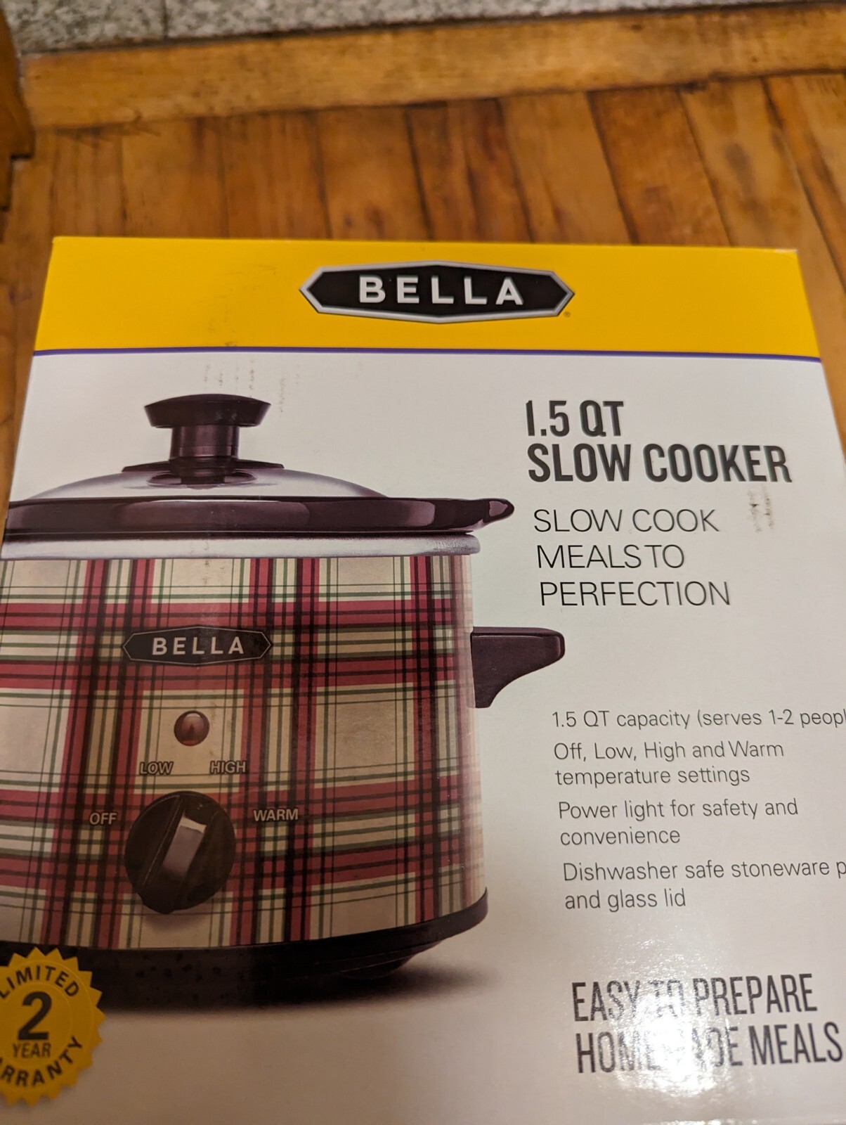 New 1.5 QT Bella Slow Cook With Glass Lid. | eBay